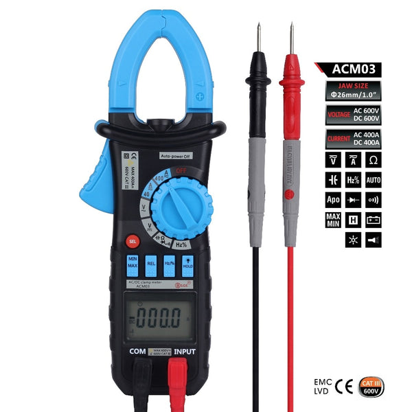 ACM03 4000 Counts Digital Clamp Meter – Wavetek®
